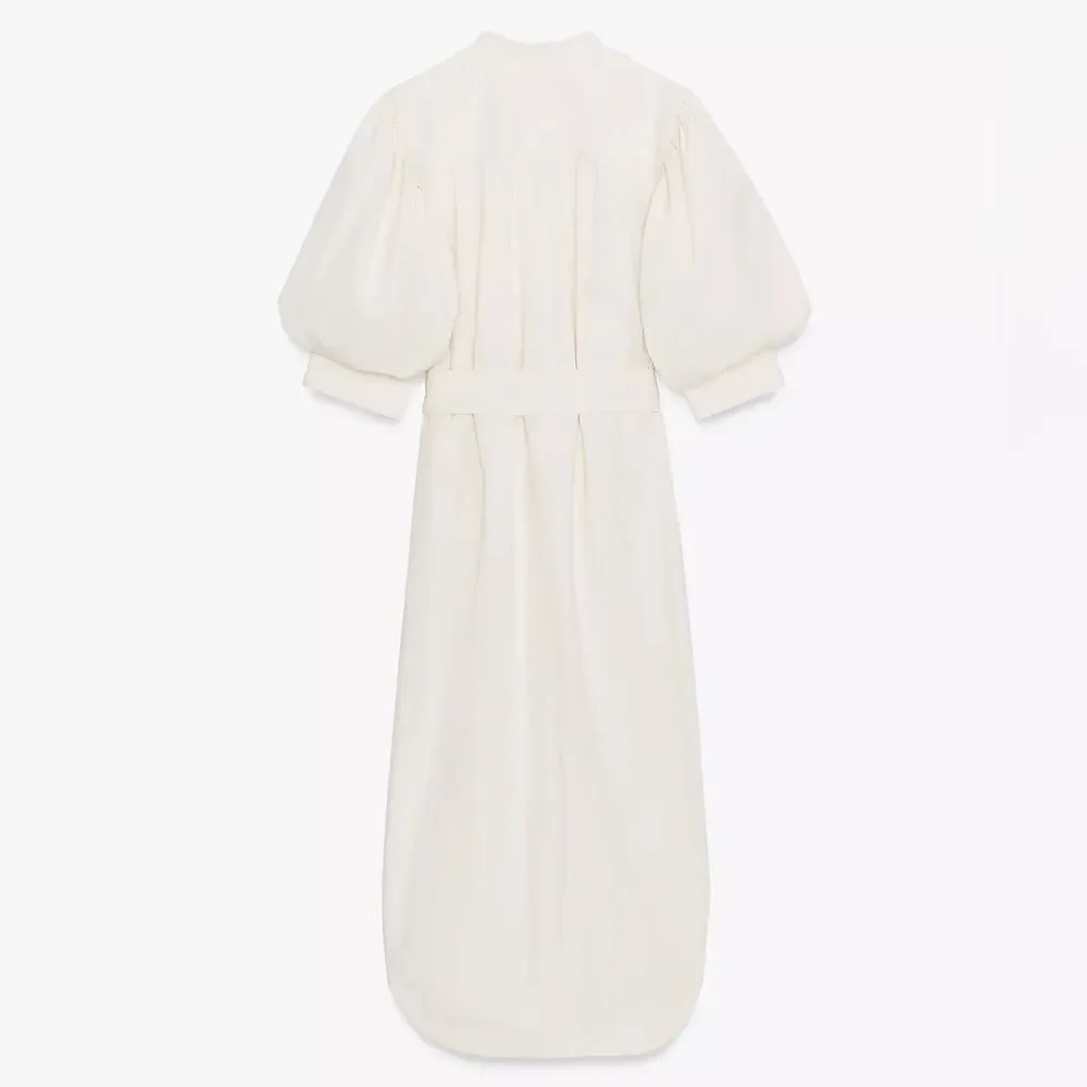 Zara | Dresses | Zarazw Collection Balloon Sleeve Shirt Dress | Poshmark